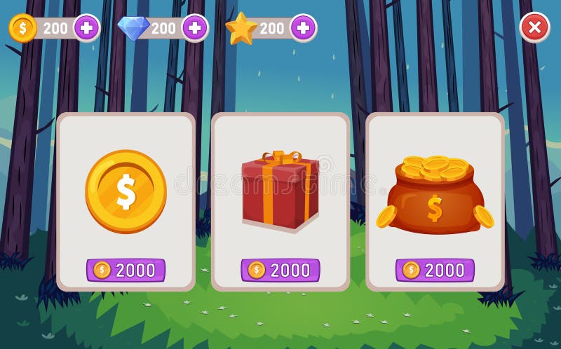 Mobile Game Store , Ui - Ux Stock Vector - Illustration of diagram ...