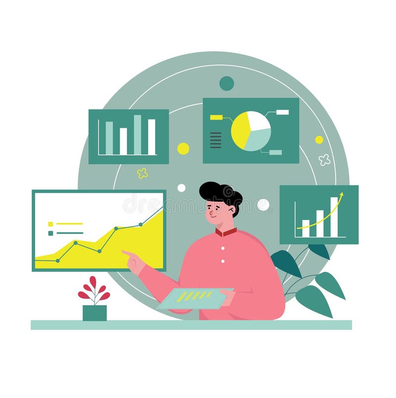 Man Making a Business Presentation, Businessman Giving Presentation ...