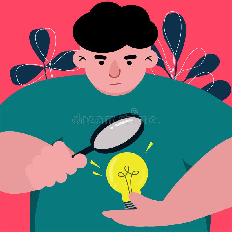 Discovery Concept, Searching, Find Idea, Creative and Smart Thinking ...