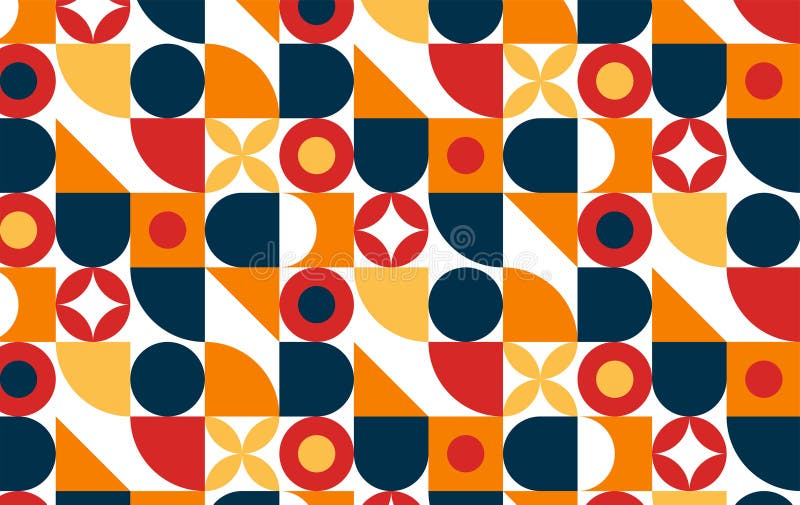 Background Geometri Shapes. Seamless Pattern with Line Stock Vector ...