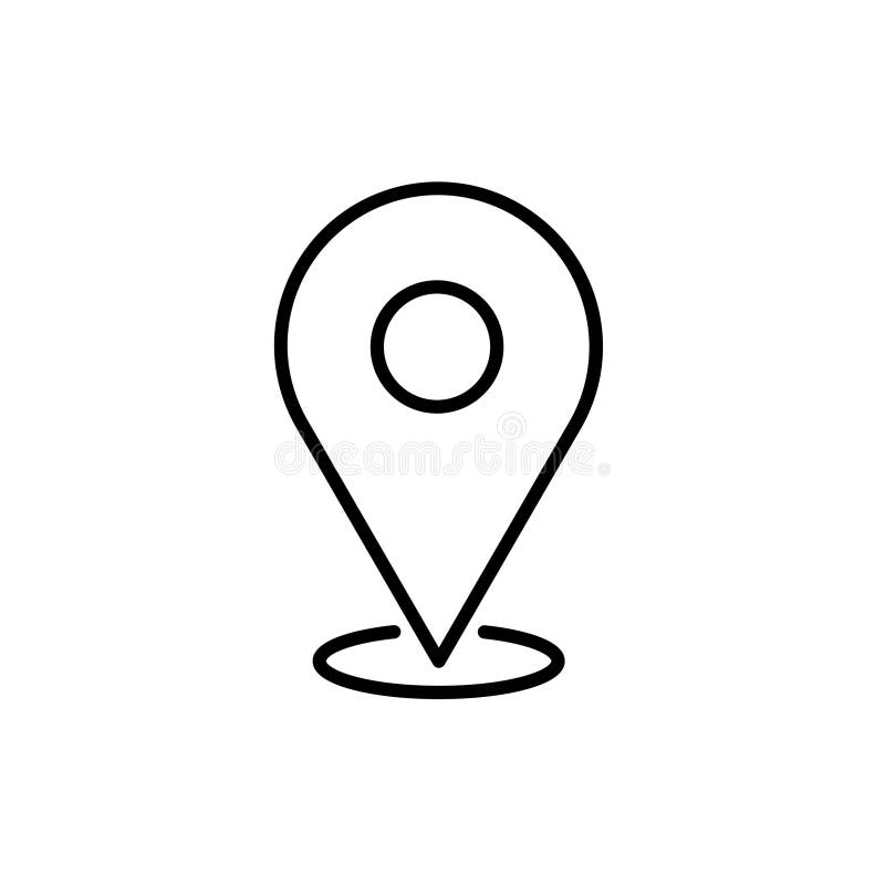 Destination Vector Icon. Map Pin Icon Stock Vector - Illustration of ...