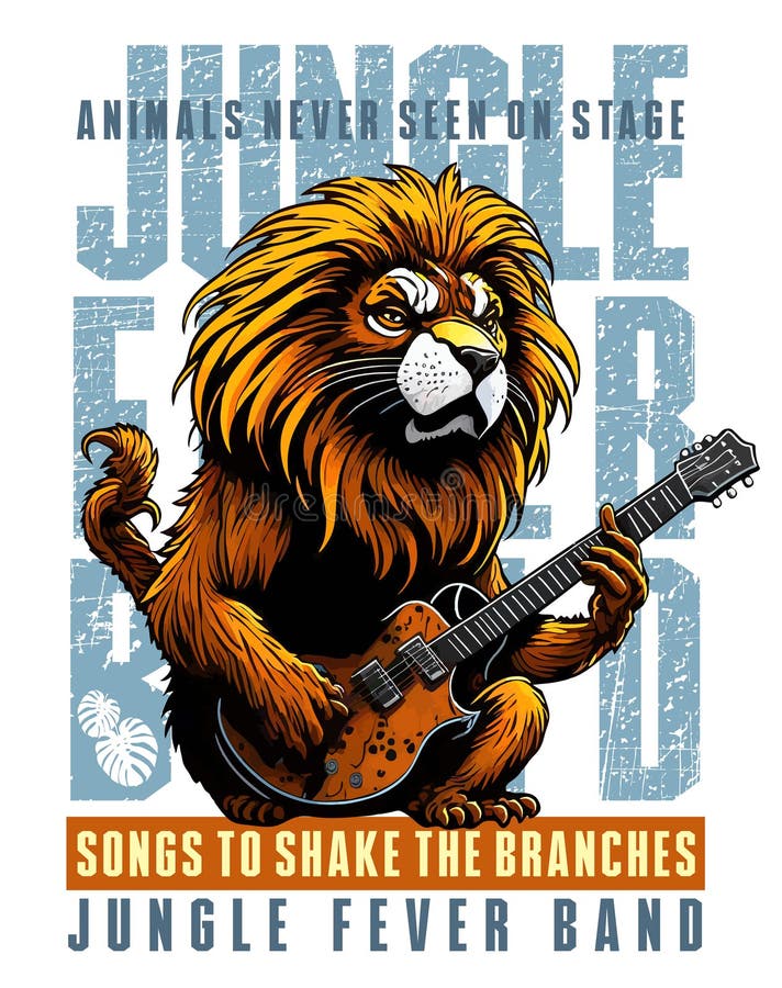 Jungle Fever Band stock vector. Illustration of cartoon - 276512690