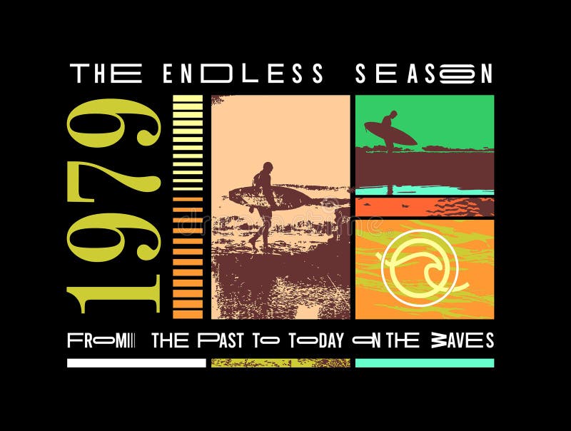 The endless season stock vector. Illustration of ocean - 283014285