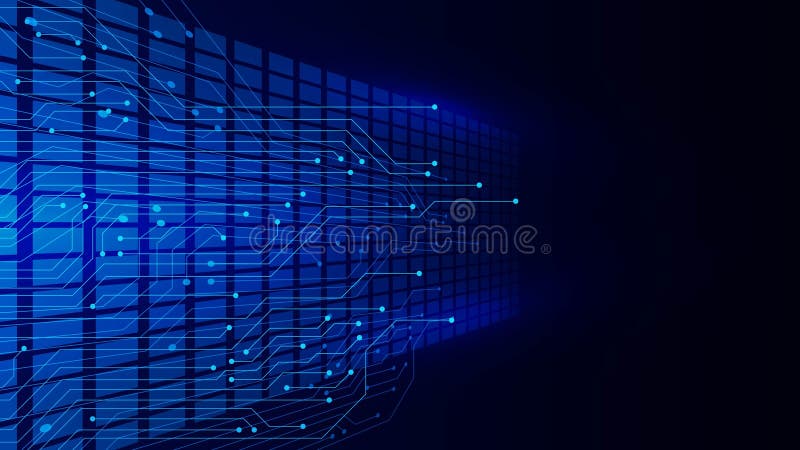 Abstract Futuristic Energy Technology Background. Stripes Lines and ...