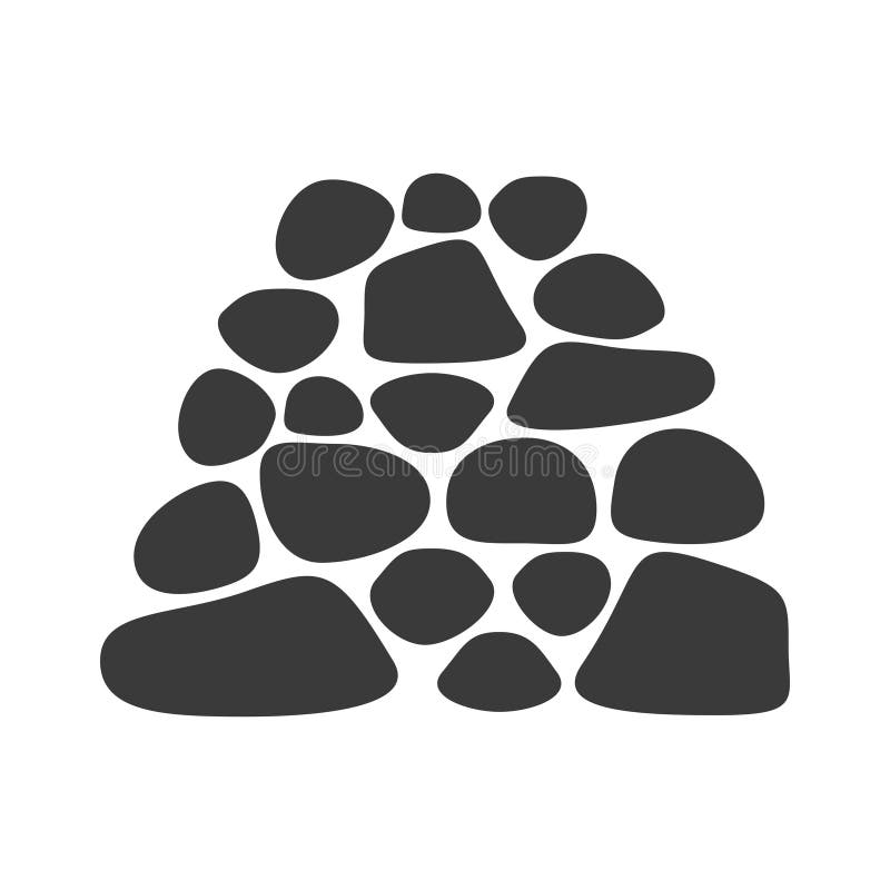 Pile Stones Icon Stock Illustrations – 886 Pile Stones Icon Stock ...