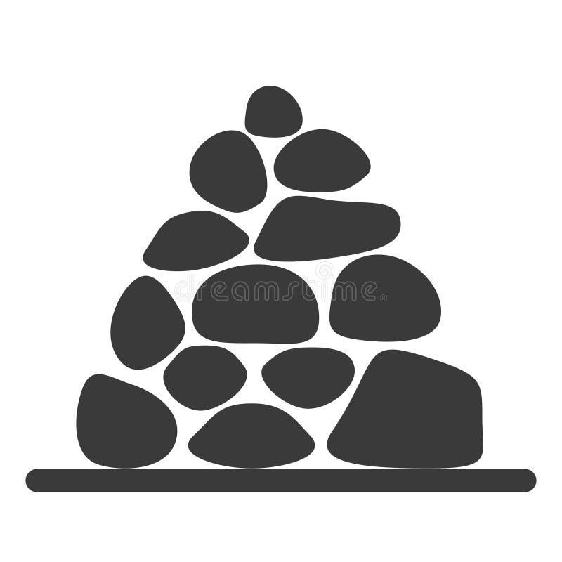 Pile Stones Icon Stock Illustrations – 886 Pile Stones Icon Stock ...
