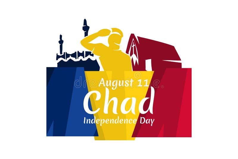August 11, Independence Day of Chad Vector Illustration. Stock Vector ...