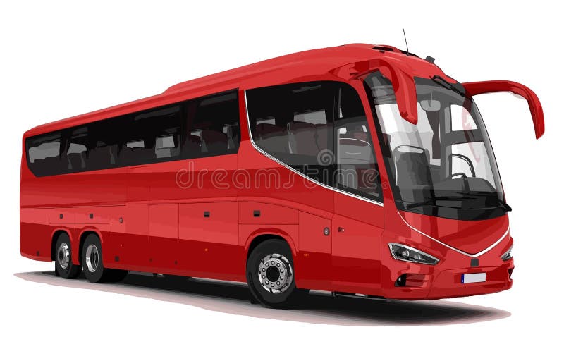 High Decker 3d Red Bus Luxury Vip First Class Travel Vacation Tourism ...