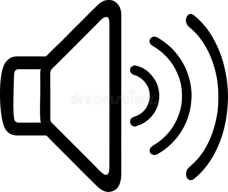 Black Speaker at Maximum Volume Stock Illustration - Illustration of ...