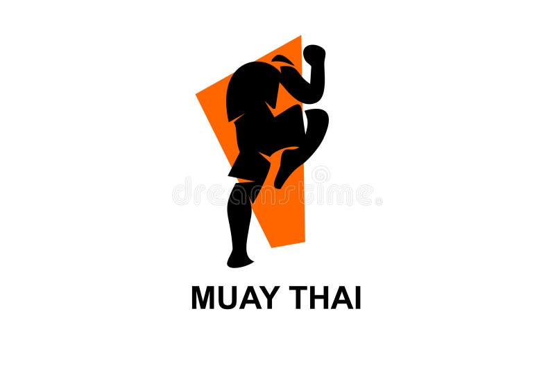 Muay Thai or Thai Boxing Sport Vector Line Icon. Stock Vector ...