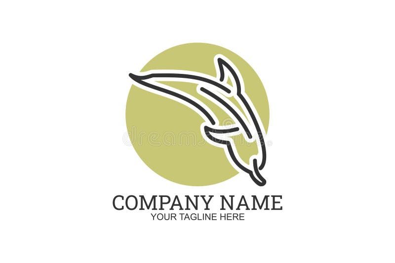 Dolphin Animal Company Logo Vector Illustration. Stock Vector ...