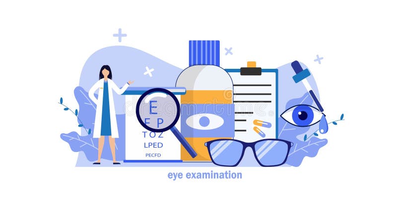 Eye Exam Ads Template for Health Information Stock Illustration ...
