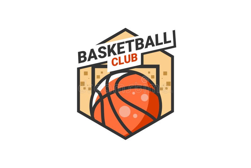 Basketball Club Sign Badge. Basketball Logo with Shield Background ...