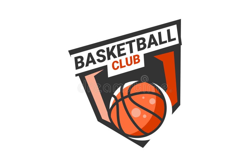 Basketball Club Sign Badge. Basketball Logo with Shield Background ...