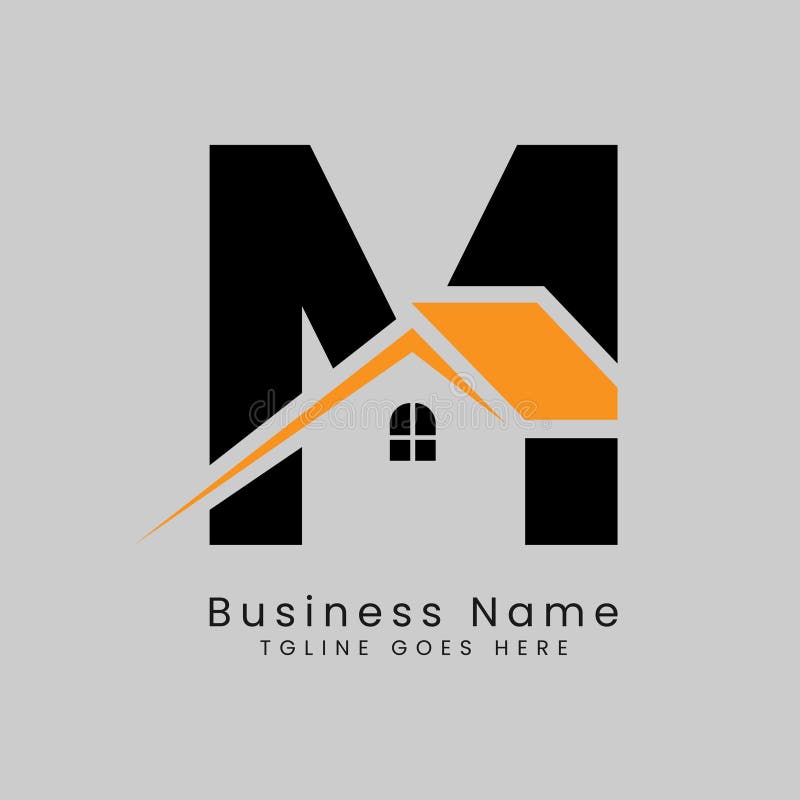 M Letter Real Estate Logo, Vector Illustration Template Concept Design ...