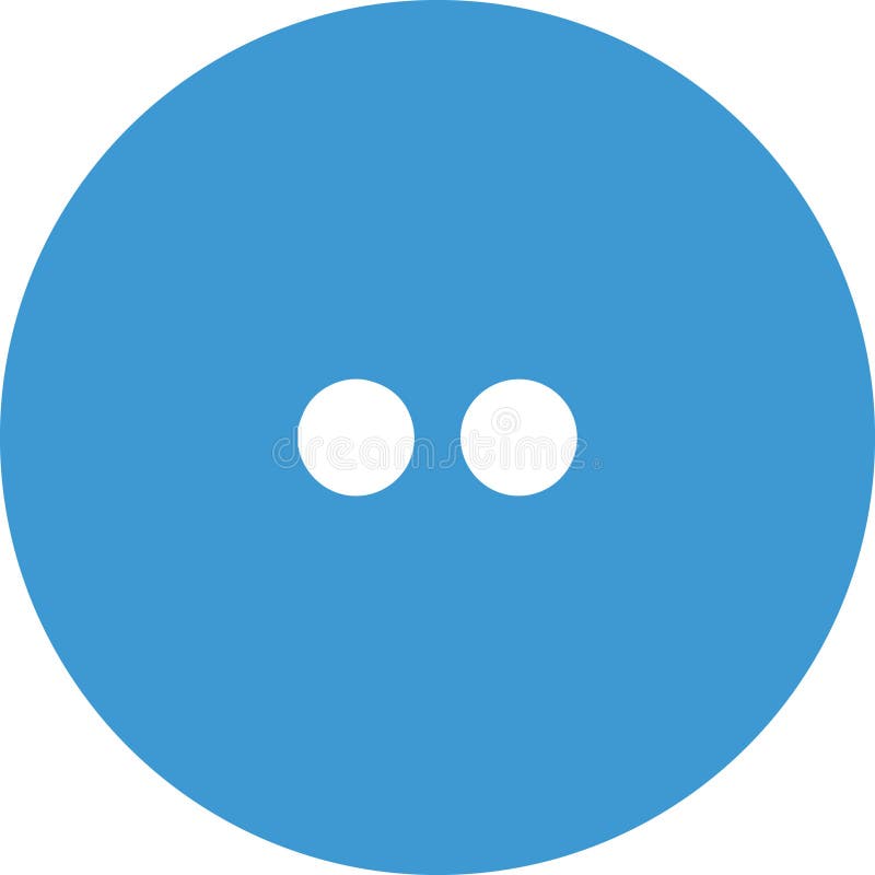 The 2 White Dots are in the Center of a Blue Circle Stock Illustration ...
