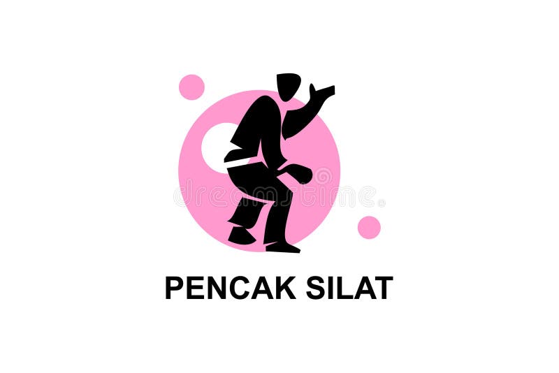 Pencak Silat Sport Vector Line Icon. Sportsman, Fighting Stance Stock ...