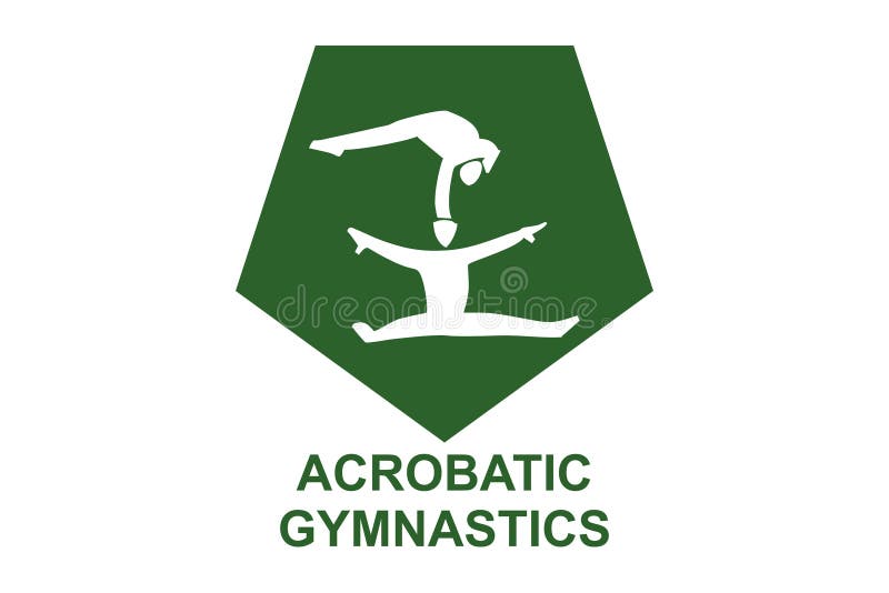 Acrobatic Gymnastic Sport Vector Line Icon. Practice Gymnastic Stock ...