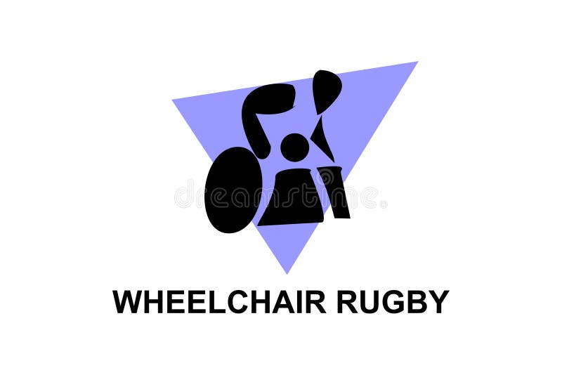 Wheelchair Rugby White Linear Icon for Dark Theme Stock Vector ...