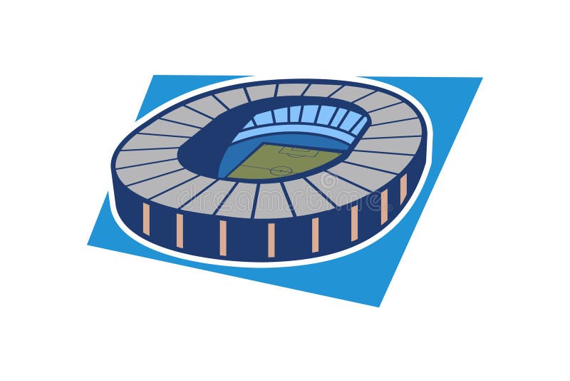 Simple Football Stadium Icon, Sport Icon, Flat, Football Stadium Vector ...