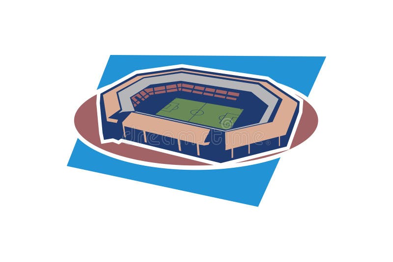 Simple Football Stadium Icon, Sport Icon, Flat, Football Stadium Vector ...