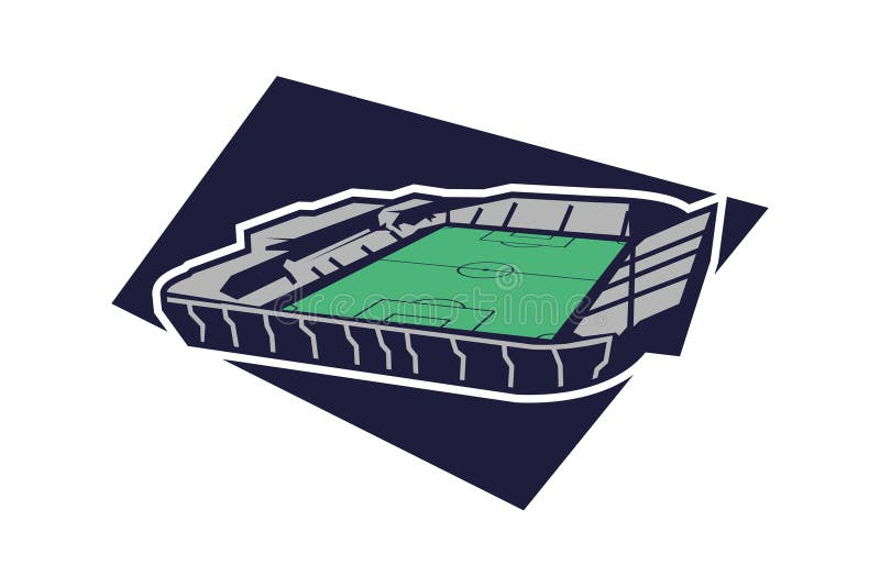 Simple Football Stadium Icon, Sport Icon, Flat, Football Stadium Vector ...