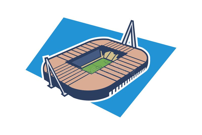 Simple Football Stadium Icon, Sport Icon, Flat, Football Stadium Vector ...