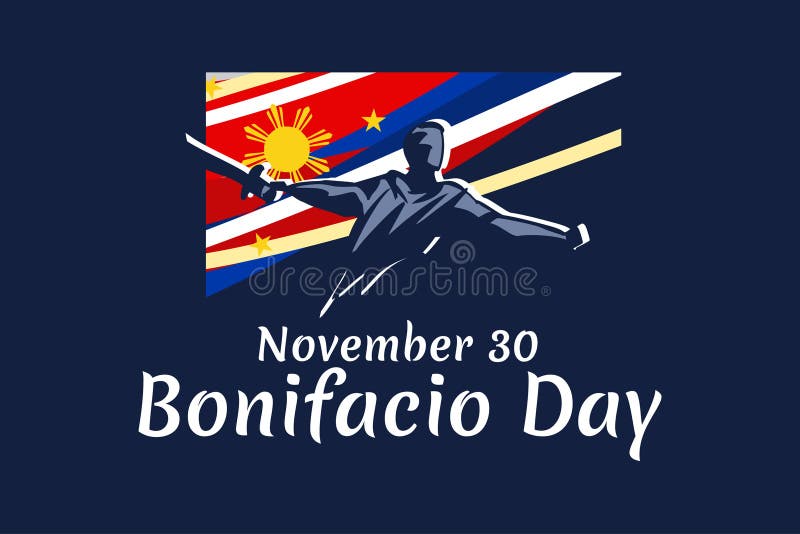 November 30, Happy Bonifacio Day Vector Illustration. Stock Vector ...