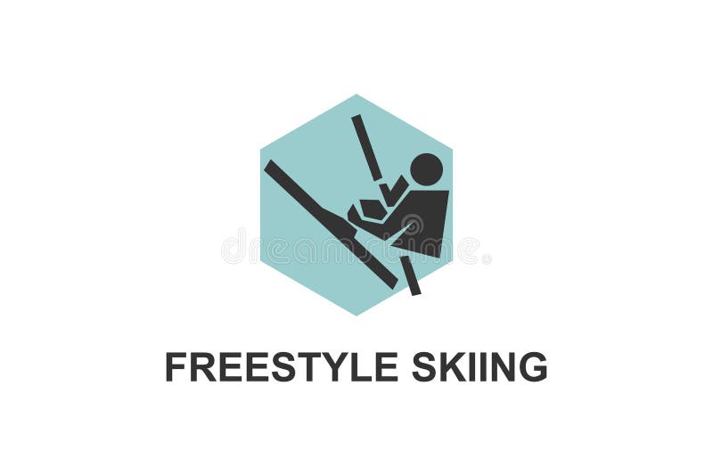 Freestyle Skiing Vector Line Icon. Acrobatics, Practice Freestyle ...