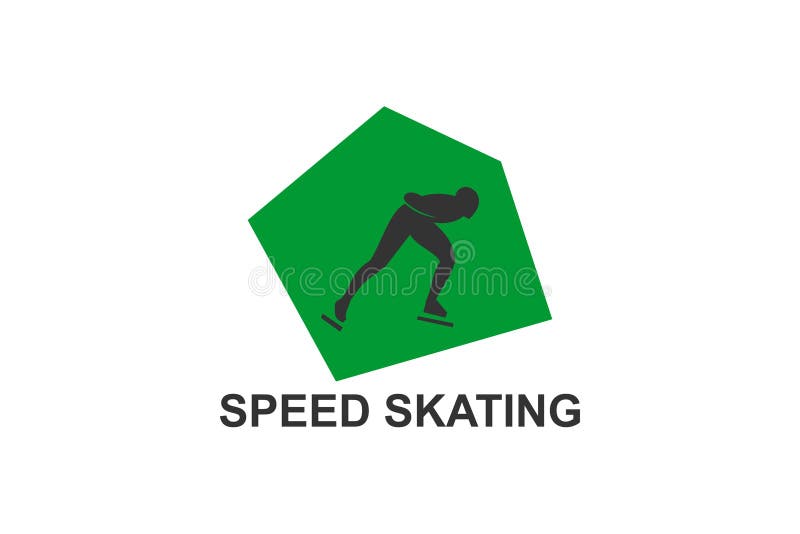 Speed Skating Vector Line Icon. Skate on Ice, Practice Speed Skating Stock Vector - Illustration ...