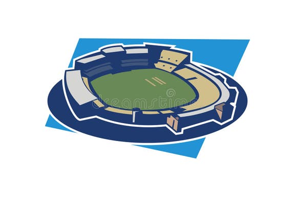Simple Cricket Stadium Icon, Sport Icon, Flat, Cricket Stadium Vector ...
