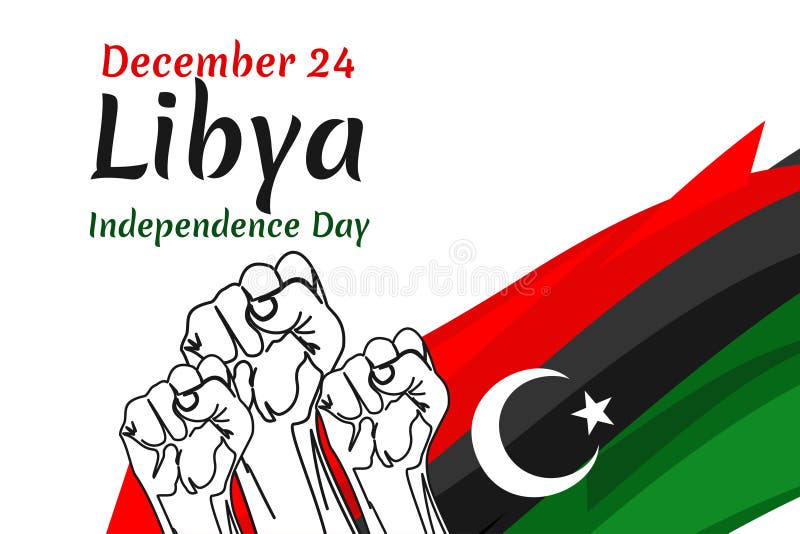 December 24, Independence Day of Libya Vector Illustration. Stock ...