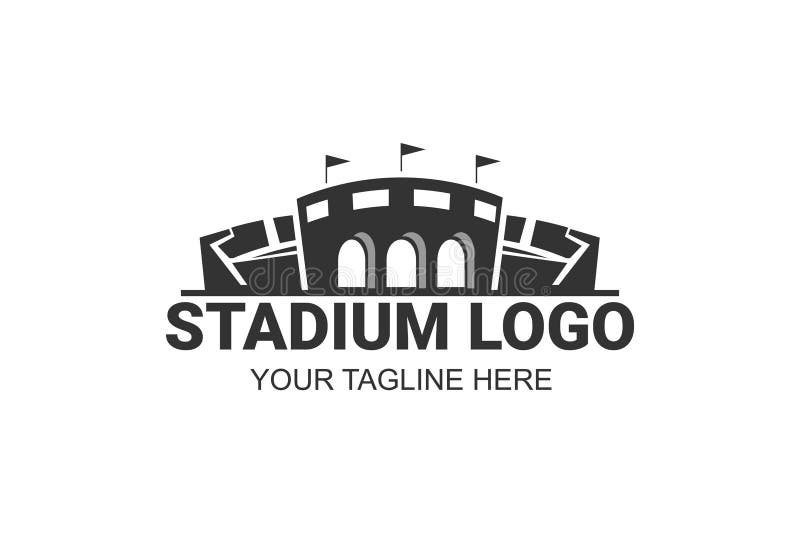 Simple Stadium Logo, Sport Logo, Flat, Vector Logo Stock Vector ...