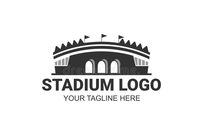 Simple Stadium Logo, Sport Logo, Flat, Vector Logo Stock Vector ...