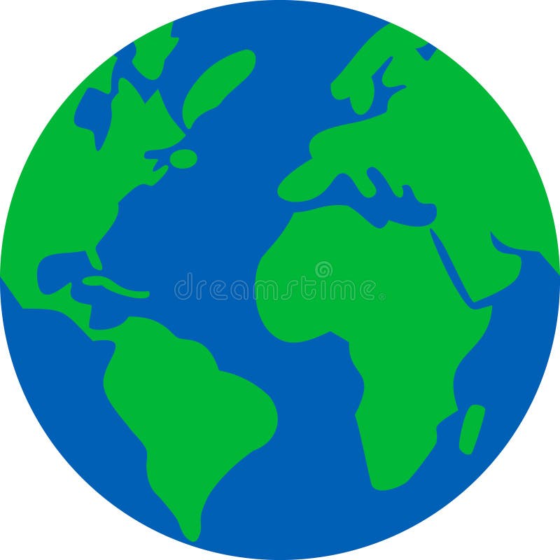 Earth Blue, Ground Green is a Orb Stock Vector - Illustration of globe ...