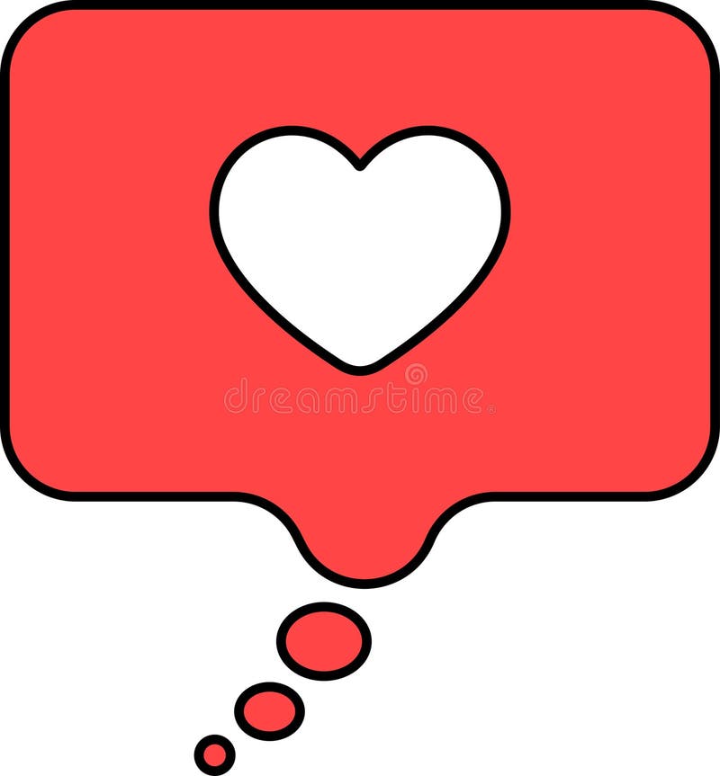 Text Box with White Heart in the Middle Stock Vector - Illustration of ...