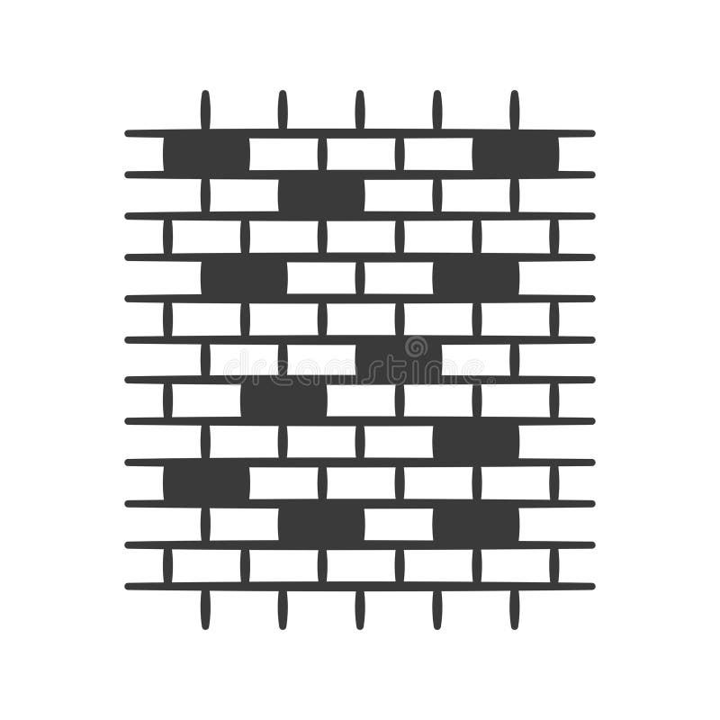 Brick Wall Glyph Icon Isolated on White Background.Vector Illustration ...