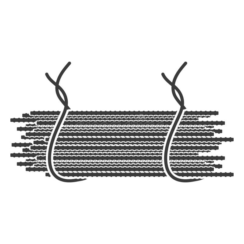 Steel Reinforcing Rods Glyph Icon Isolated on White Background.Vector ...