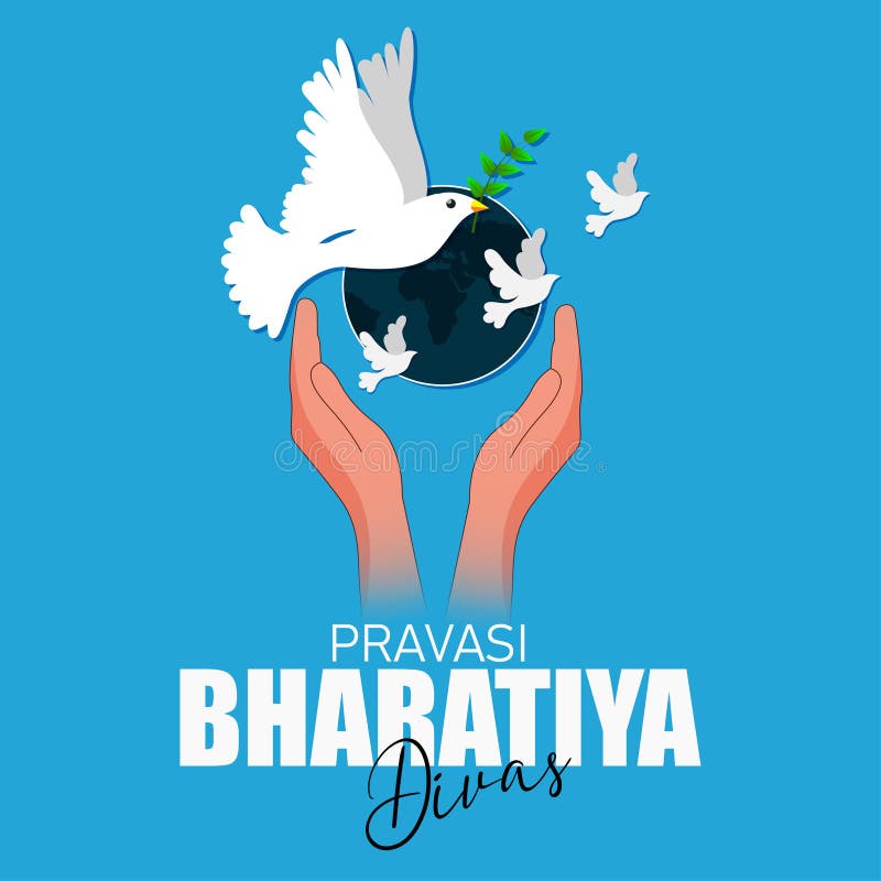 Pravasi Bharatiya Divas, or Non-Resident Indian Day Stock Vector ...