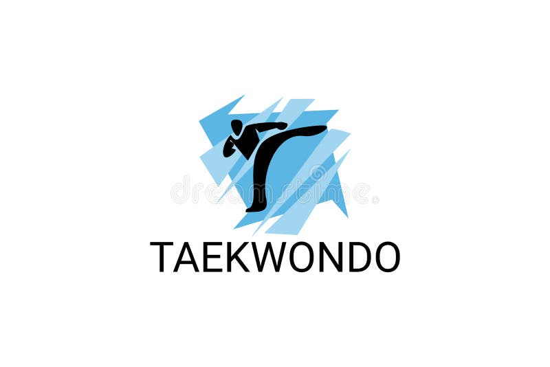 Taekwondo Sport Vector Line Icon. Sportsman, Fighting Stance Stock ...