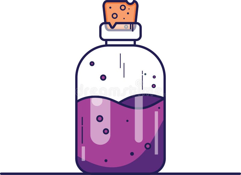 An Illustration Vector Graphic of a Toxic Chemical Bottle, Perfect for ...
