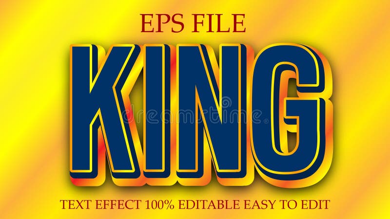 King Text Effect Jpeg File Digital Download Stock Illustration ...