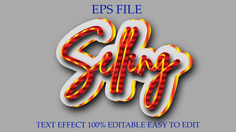 Selling Text Effect Jpeg File Digital Download Stock Illustration ...