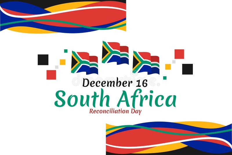December 16, Reconciliation Day of South Africa Vector Illustration ...