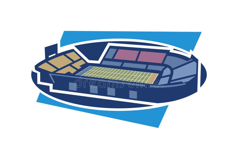 Simple American Football Stadium Icon, Sport Icon, Flat, Football ...