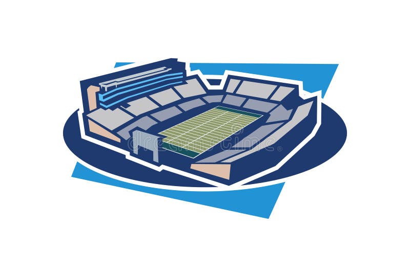 Simple American Football Stadium Icon, Sport Icon, Flat, Football ...