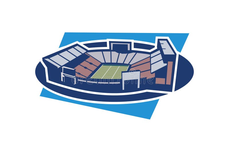 Simple American Football Stadium Icon, Sport Icon, Flat, Football ...