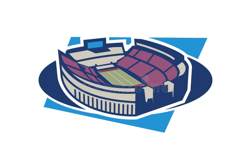 Simple American Football Stadium Icon, Sport Icon, Flat, Football ...