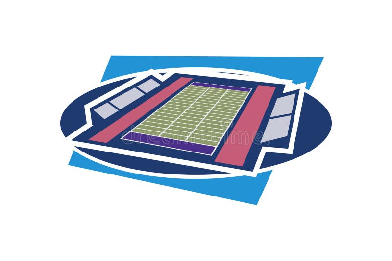 Simple American Football Stadium Icon, Sport Icon, Flat, Football ...