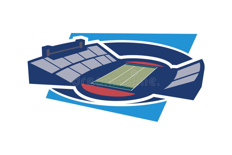 Simple American Football Stadium Icon, Sport Icon, Flat, Football ...